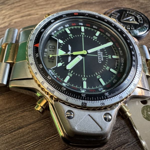 NOS Citizen Promaster Aerochron C046-0888522 AltiMeter BaroMetric ...