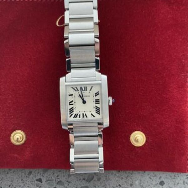Cartier Tank Franchise Women’s Medium Lightly Used | WatchCharts ...