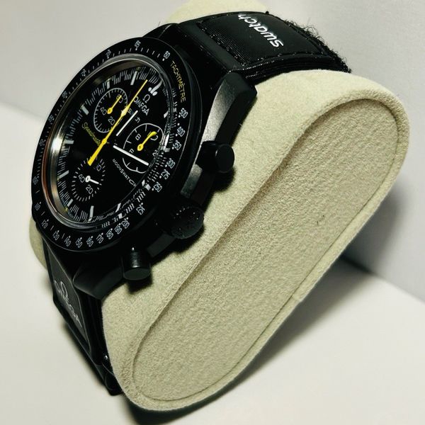 Omega x Swatch Custom Made Moonswatch Based On Omega Dark Side Of The ...