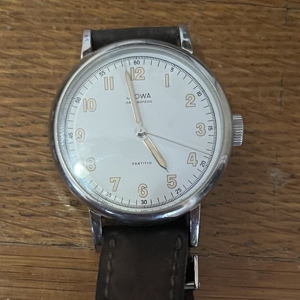 Stowa Partitio 37mm Classic White Watch With Hand Wound Top Grade ...