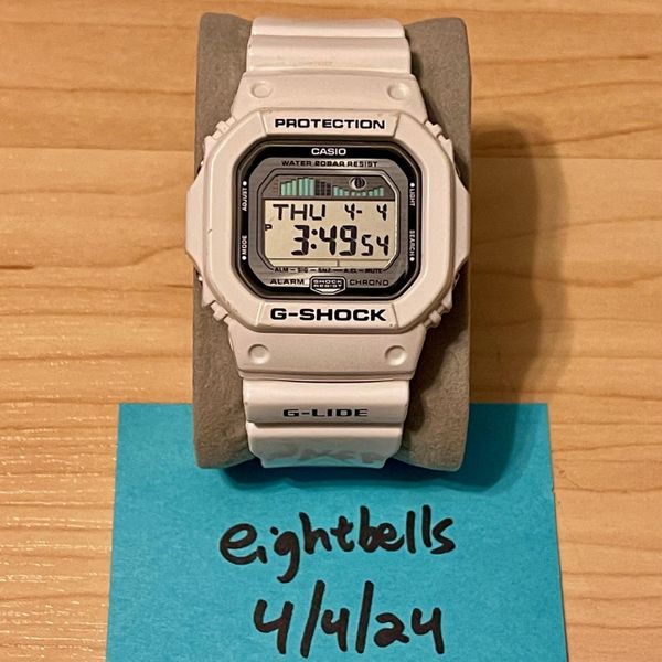 [WTS] Casio G-Shock GLX-5600-7 G-Lide Tide & Moon Graph White Square ...