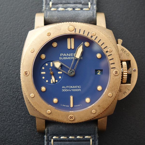 Panerai Submersible Bronzo Abisso PAM01074 Bronze Blue full set ...