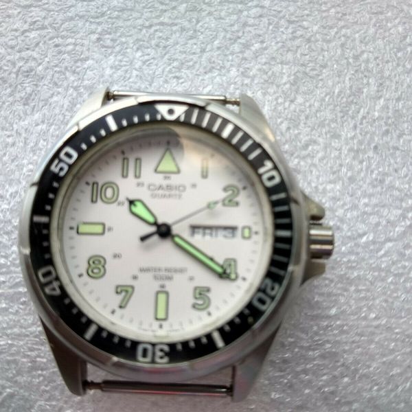 CASIO 100m WATER RESIST WATCH MD - 502 (394 ) 717609 RESTORATION ...