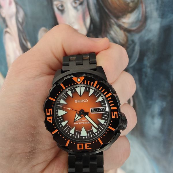 Beautiful Rare Seiko Orange Monster Halloween 2nd Gen Excellent ...