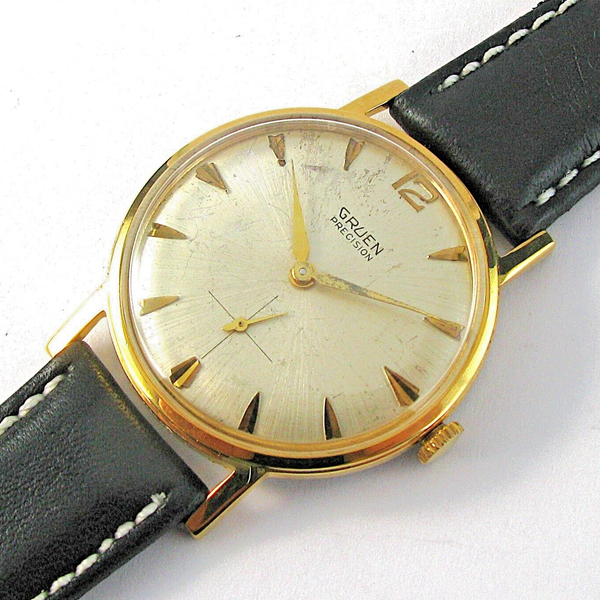 Vintage Gruen Precision 510 James Bond 007 Style Mens Watch 1960s ...