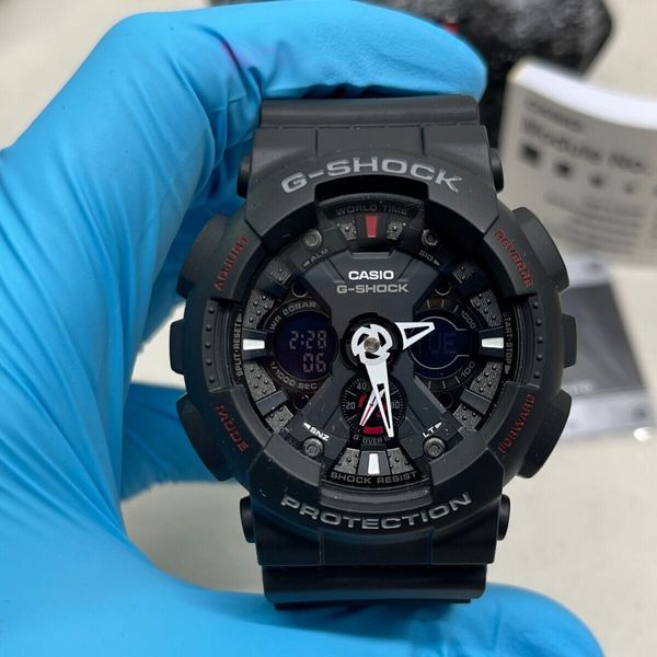 Casio G-Shock GA-120-1ADR Black Resin Watch - USED / GOOD | WatchCharts ...