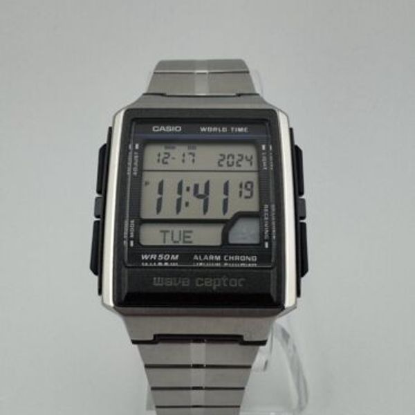Casio Wave Ceptor WV59D /Stainless Steel Case Fast USA shipping ...