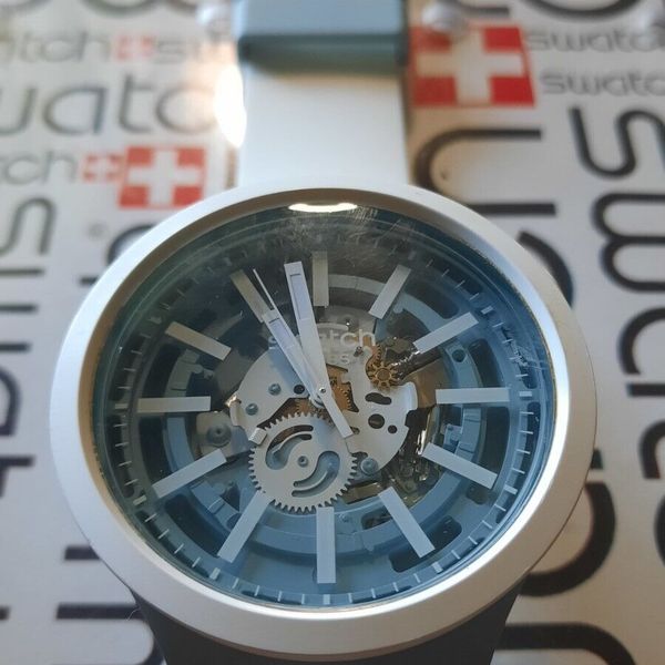 Swatch Whice SB03N103 Big Bold Bioceramic 47mm | WatchCharts Marketplace