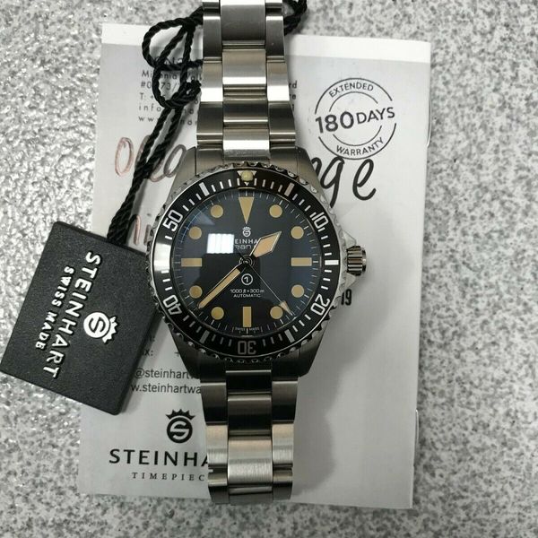 Steinhart Ocean Vintage Military OVM 39 Watch Preowned with Box and ...