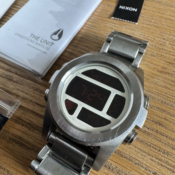 Nixon The Unit SS Digital Watch Stainless Steel | WatchCharts Marketplace