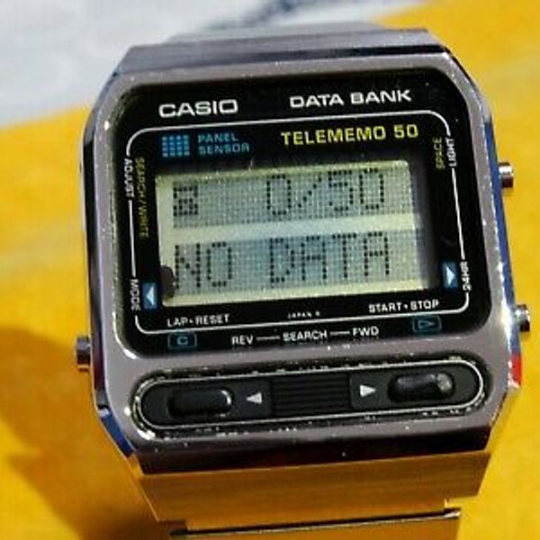 VINTAGE CASIO RARE 1980 DATA BANK 50 TRACKING CALCULATOR (285) DB-1000 ...