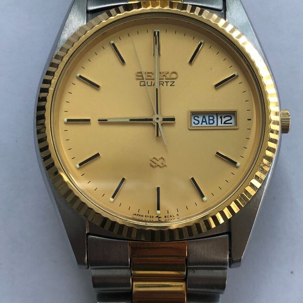 Vintage Seiko Day-Date President Quartz Watch 5Y23-8A60 | WatchCharts Marketplace