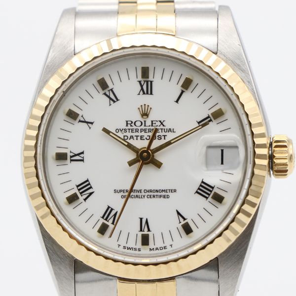 [ROLEX] 68273 Datejust DATEJUST K18YG/SS Automatic White Roman Dial ...