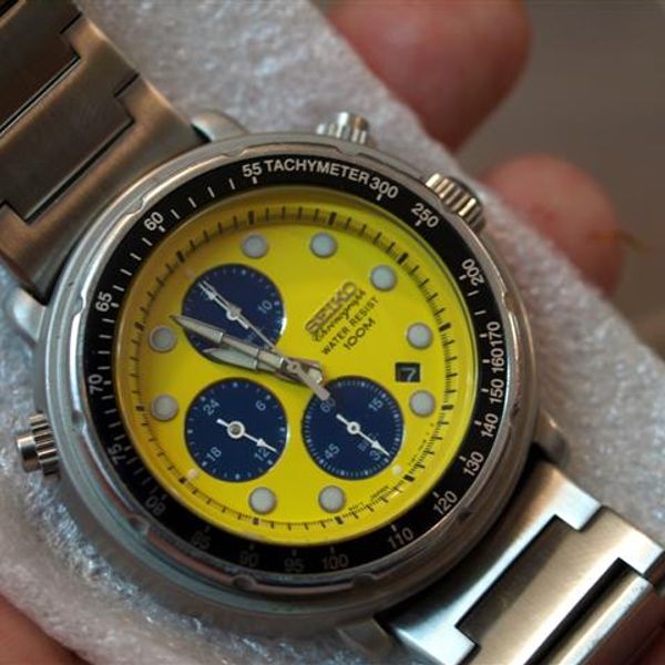 fs yellow SEIKO italian chrono - sold | WatchCharts Marketplace