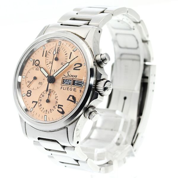 Sinn Flieger II 356 Day-Date Chronograph Copper Dial Auto Men's Watch ...