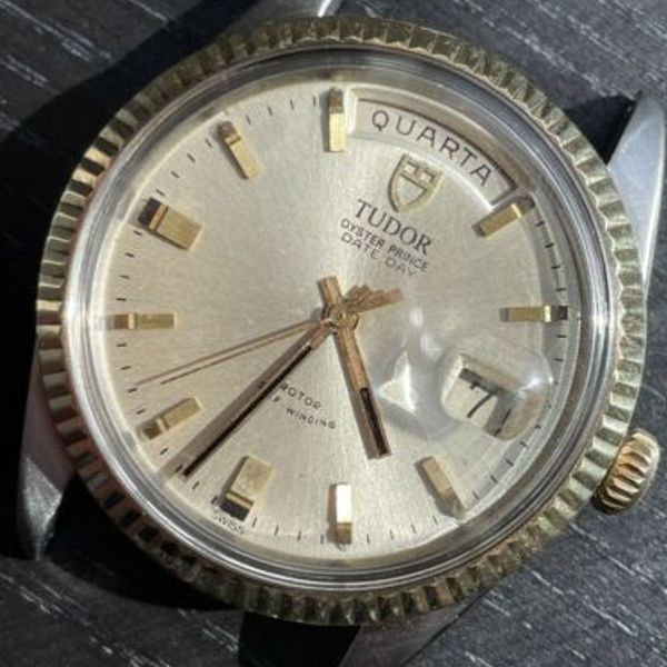 Rare 1969 Rolex / Tudor Date + Day Jumbo 38mm | Sunburst Dial | 7019/3 ...
