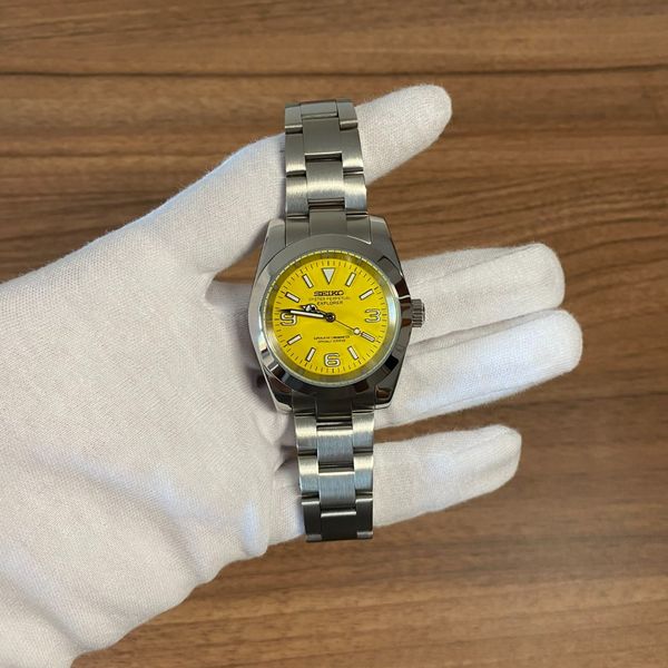 Seiko Mod Explo Yellow Dials | WatchCharts Marketplace