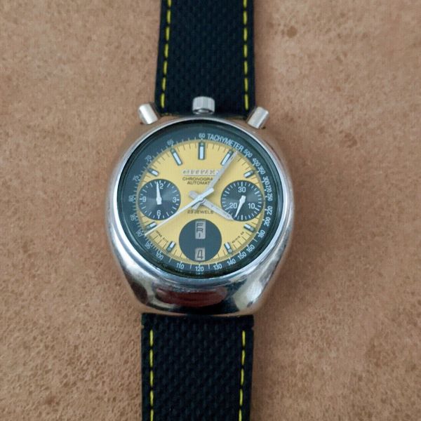 Citizen Vintage Bullhead Chronograph (Yellow face) | WatchCharts
