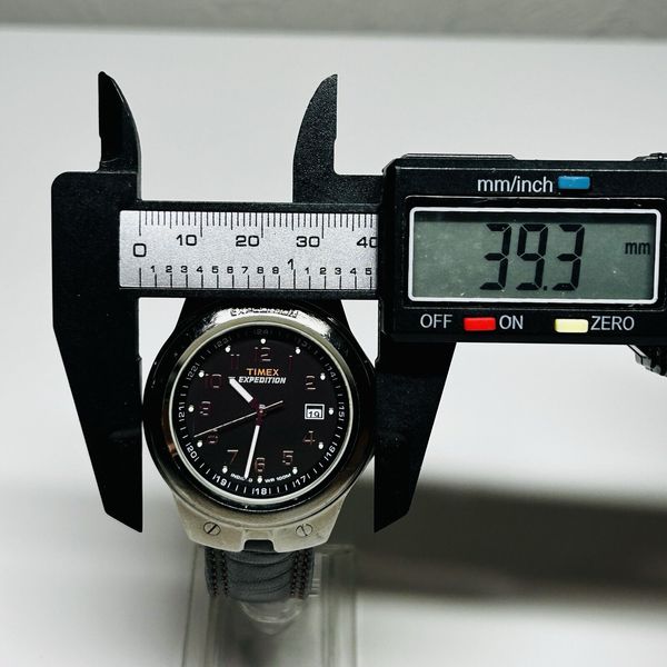 Timex Expedition Watch MenÂ 39mm Indiglo Brown Leather Day WR100M New ...
