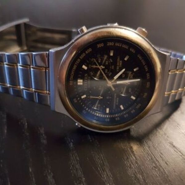 CITIZEN Quartz CHRONOGRAPH (3530-351207) Vintage Water Resist Japan ...