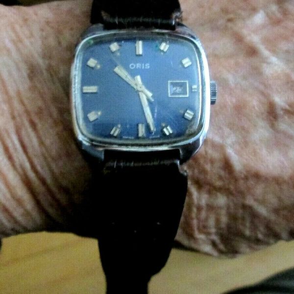 Vintage ORIS Square Face Mens Manual Wind Watch | WatchCharts Marketplace