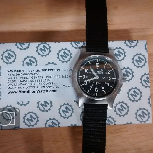 FS: Marathon General Purpose Mechanical, ETA 2801 Benrus movement 1 out ...