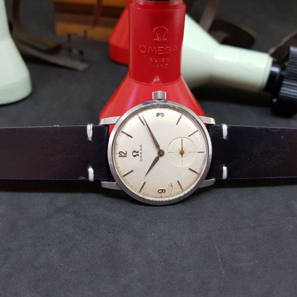 RARE 1962 OMEGA SEAMASTER SUB SECOND CAL:510 SILVER DIAL MAN'S WATCH ...