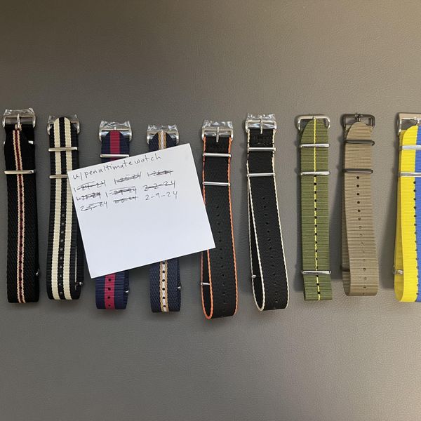 [WTS] Lot of brand new 22mm NATO straps - 9 total for $75 | WatchCharts ...