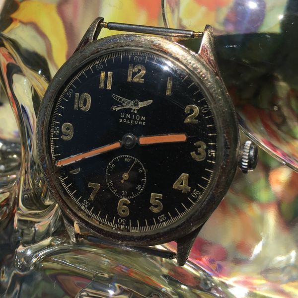 VINTAGE UNION SOLEURE 1930'S PILOT WATCH | WatchCharts Marketplace