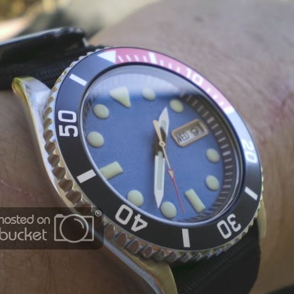 FS: Seiko SKX033 Mod by Bob Thayer (Blue dial) - got to go now price ...