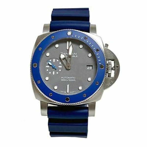 PANERAI PAM 959 Pam00959 Luminor Submersible 42mm Grey/ Blue | WatchCharts