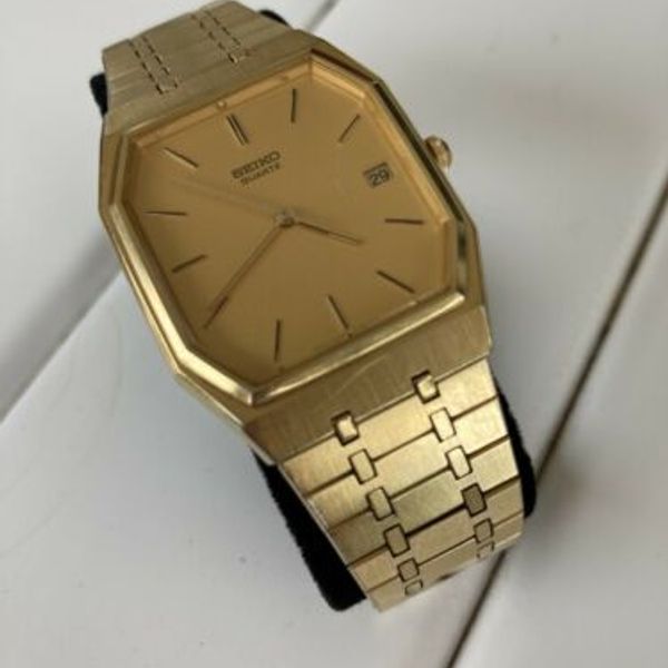 VINTAGE SEIKO 6532-5059 MEN'S DATE GOLDTONE STAINLESS STEEL WRIST WATCH | WatchCharts Marketplace