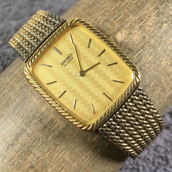 Vintage Seiko Men Gold Mesh Band Analog For Watch Parts Or Repair Only 7 1/4" | WatchCharts ...
