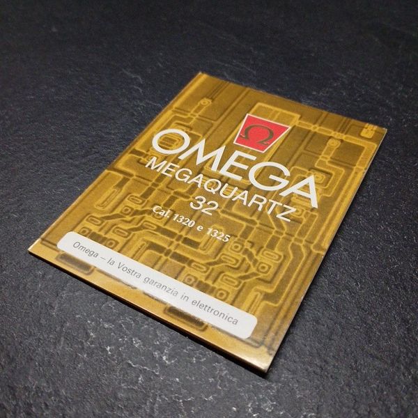 Raro OMEGA 70â s OMEGA Megaquartz 32 Libretto Booklet Orologio Vintage ...