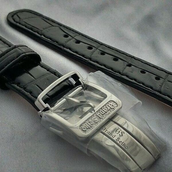 Grand Seiko brand new leather strap and deployante | WatchCharts