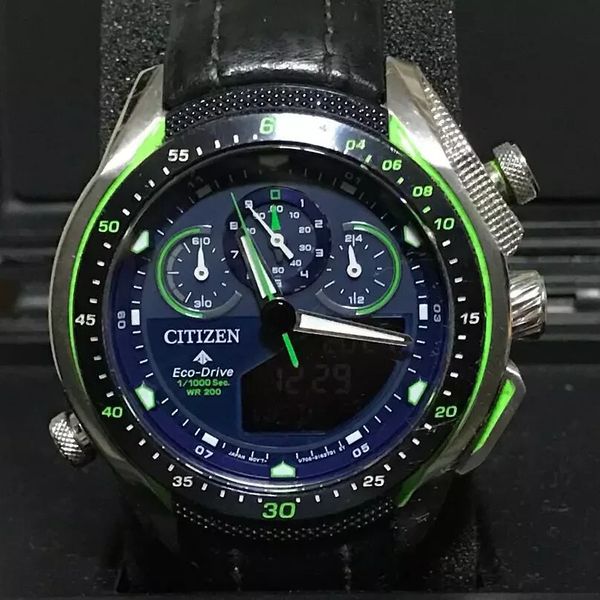 CITIZEN PROMASTER SST JW0138-08L Chronograph Eco Drive Water Resist ...