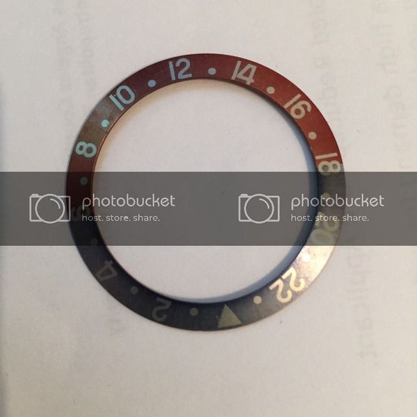 FS: Rolex 1675 Insert Fat Font Faded Blue/Burnt Orange circa early ...