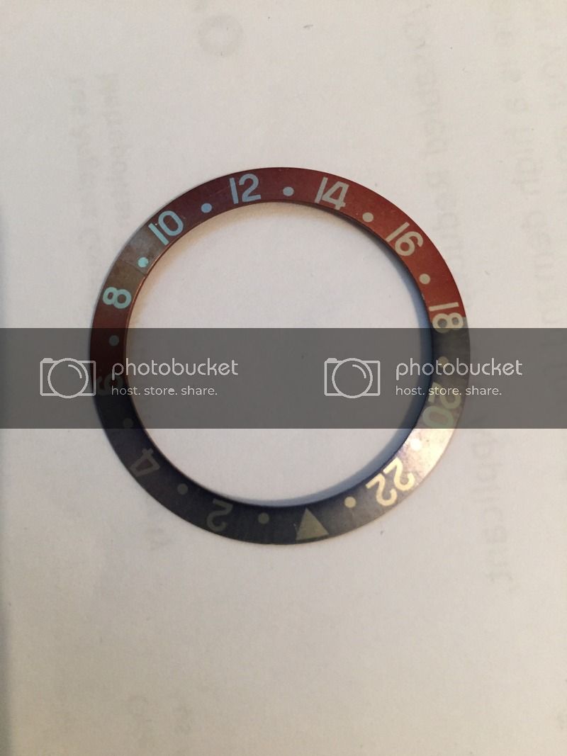 FS: Rolex 1675 Insert Fat Font Faded Blue/Burnt Orange circa early ...