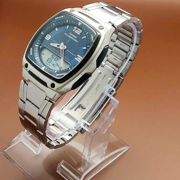 Casio Illuminator WR50M Telememo 30 Dual Analog & Digital World Time ...