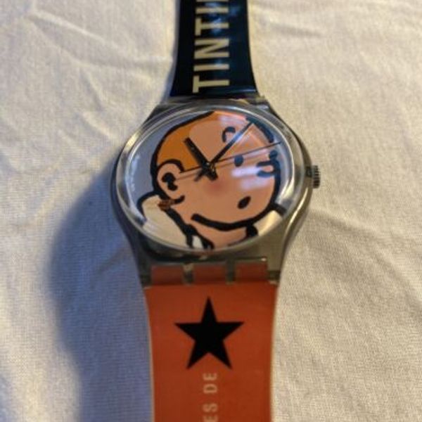 Swatch 2004 Swatch GM165 LES AVENTURES DE TINTIN ADVENTURES 75 YEARS ...