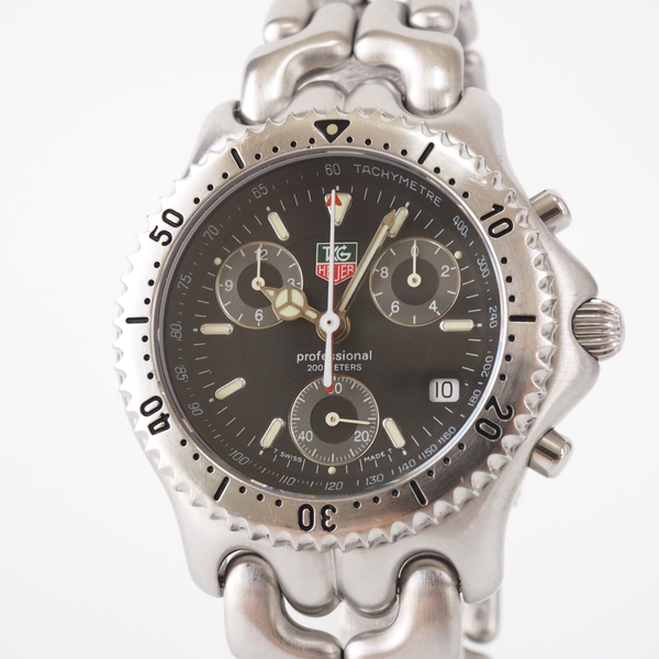 TAG HEUER SEL CG1110-1 Quartz Chronograph Black Dial Men's 40 mm Watch ...