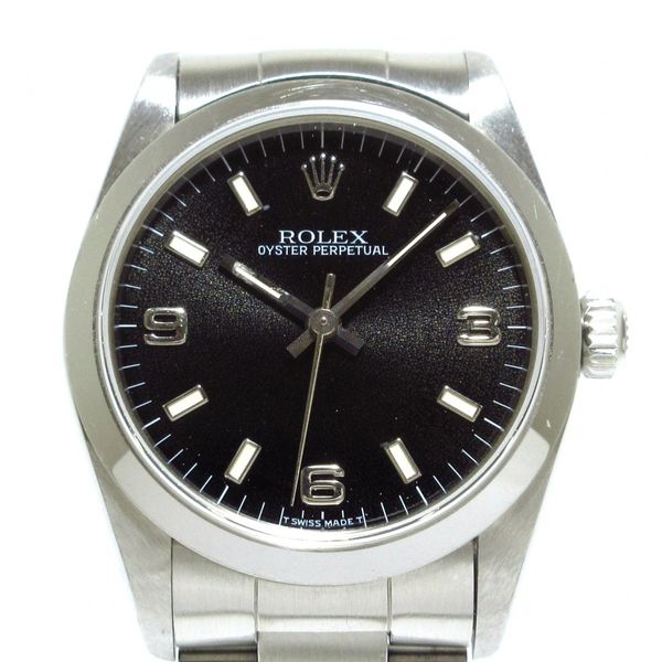 [New] [Used] ROLEX Oyster Perpetual Watch New Joint / Black Dial 369 ...