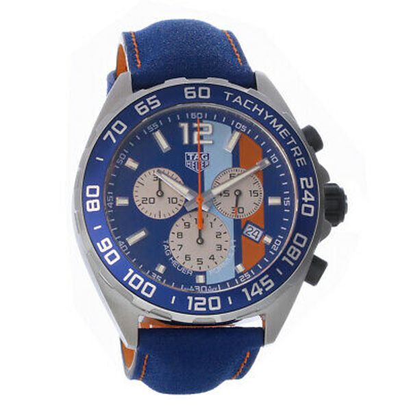 Tag Heuer Formula 1 Gulf Racing Mens Chronograph Quartz Watch CAZ101N ...