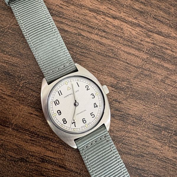 Hamilton Khaki Pilot Pioneer H76419951 Mechanical White Dial Watch ...