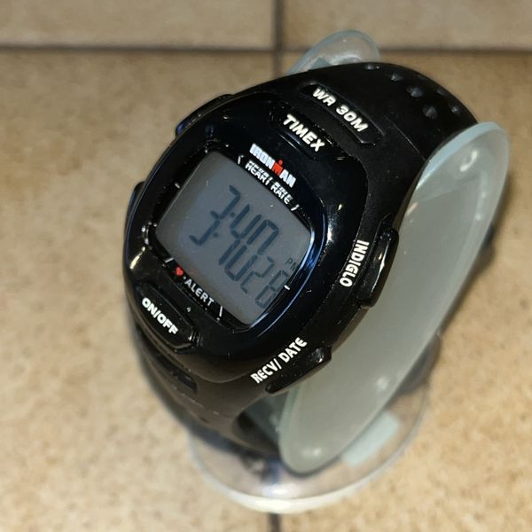 Timex Ironman Digital Watch 40mm Alarm Chronograph Running Heart Rate ...