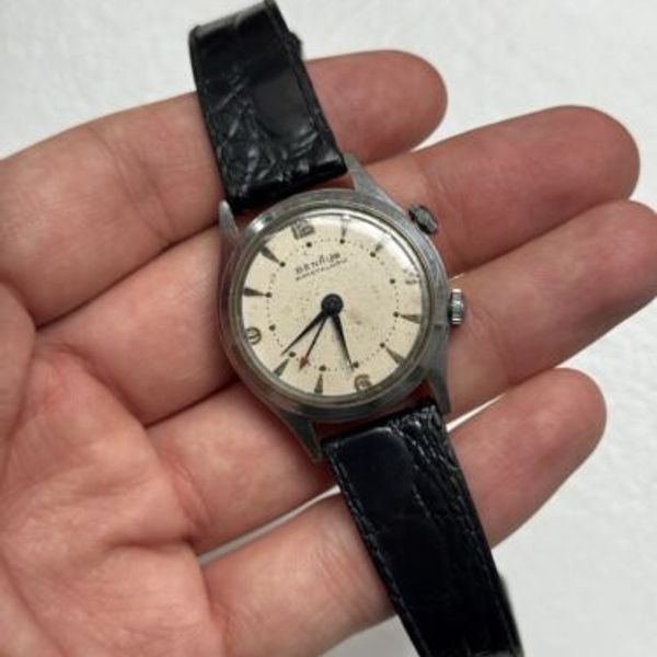 Vintage Benrus men's Wrist Alarm Watch - Alarm functioning - May Need ...