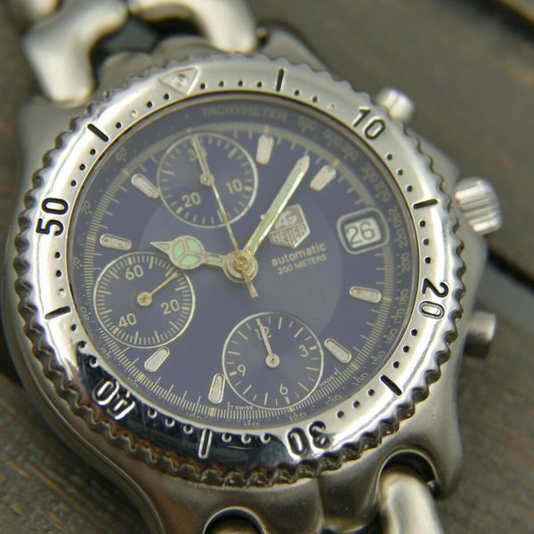 vintage watch Tag Heuer ref CG 2111 RO link chronograph automatic ...