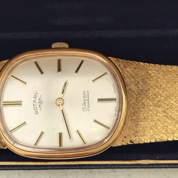 Vintage Watch Vintage Rotary Watch Gold Tone In Original Box Working ...