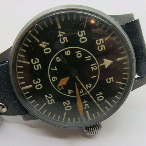 RARE WW11- LACO B-UHR 55MM PILOTS LUFTWAFFE TYPE B NAVIGATOR WATCH ...