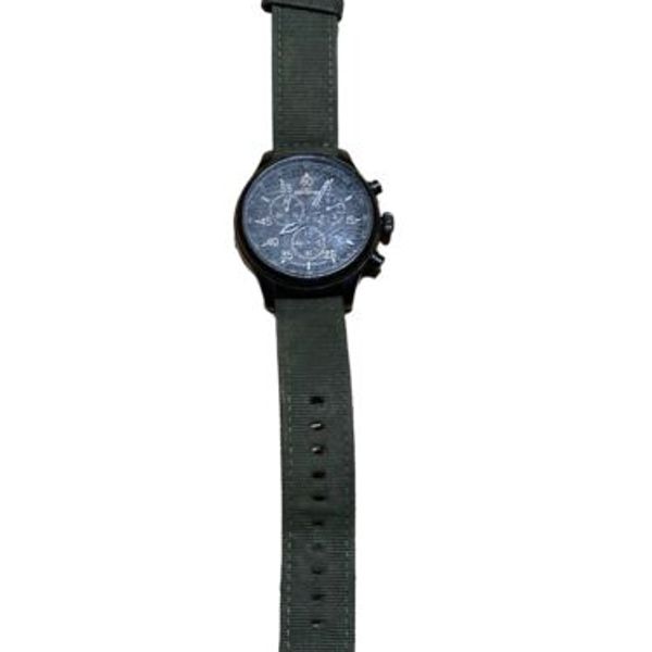 Timex Expedition Indiglo WR100m Black Dial Chrono Tachymeter WORKS ...